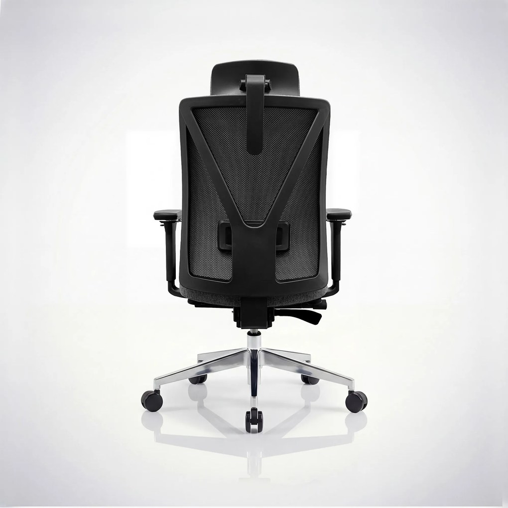 Ergonomická otočná kancelářská židle, tmavě šedá: VECTOR