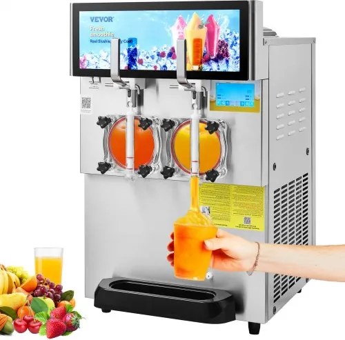 8 l Double Bowl Komerční Slushy Stroj Margarita Smoothie Mražený nápoj