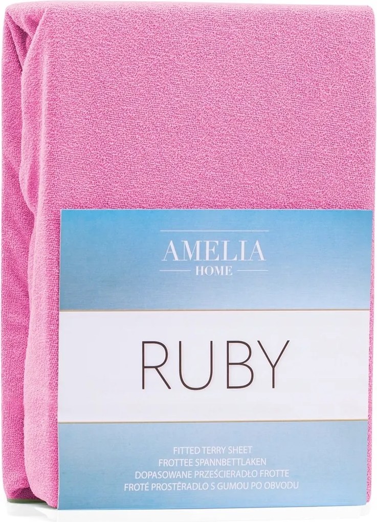 Ameliahome Rubínové Prostěradlo Styl Klasický Materiál -220-240x220- Růžová
