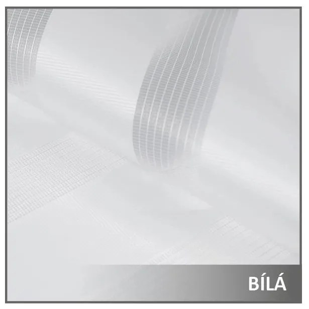 Dekodum Roleta den a noc v bílé kazetě soft, barva látky Bílá Šířka (cm): 65, Výška (cm): Balkonová (do 200 cm), Strana mechanismu: Levá