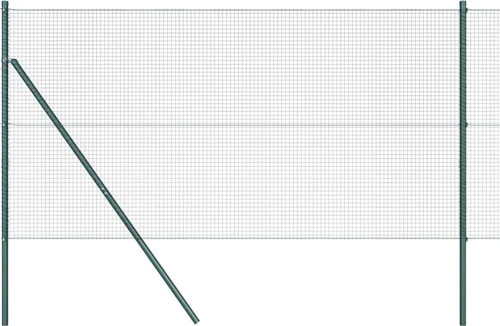 Zemní upevnění svařované drátěné ploty 50 x 1,2 m Zelená 3351766