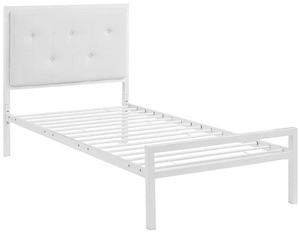 Hanna kovový postelový rám s roštem jako dárek, ve více rozměrech a barvách - bílý 160x200 cm
