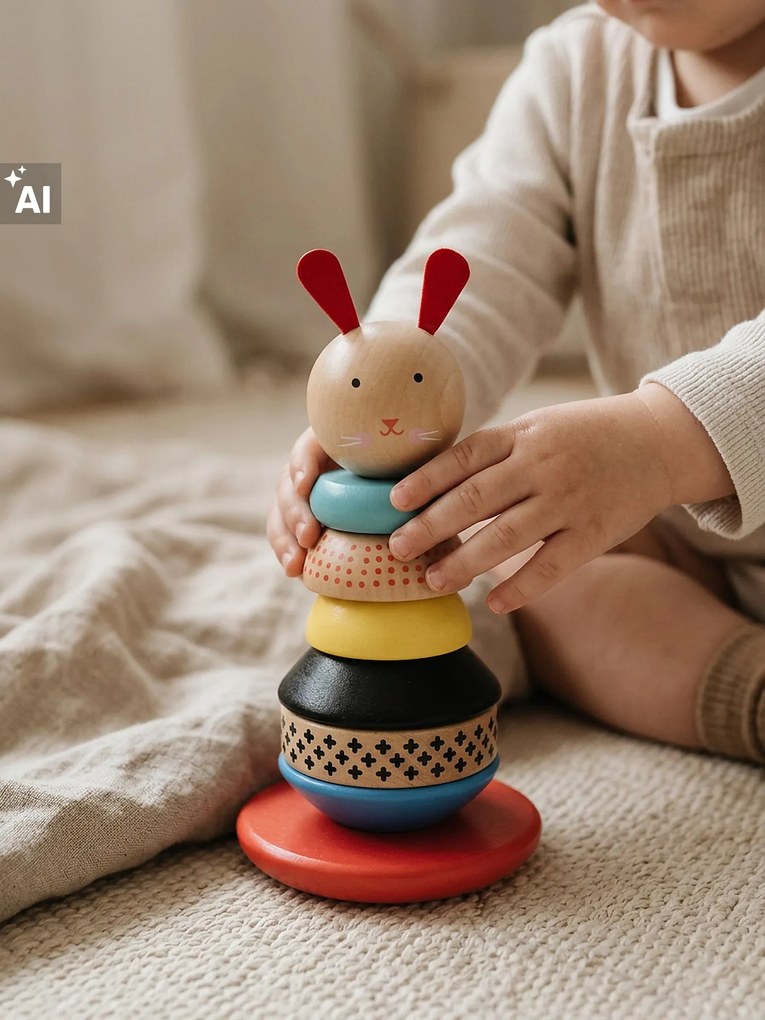 Sinsay - Stohovací věž s motivem králíka - vícebarevná