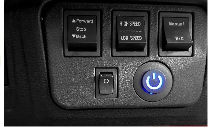 LEAN CARS Elektrické autíčko Jeep HP012 černé, LED, MP3