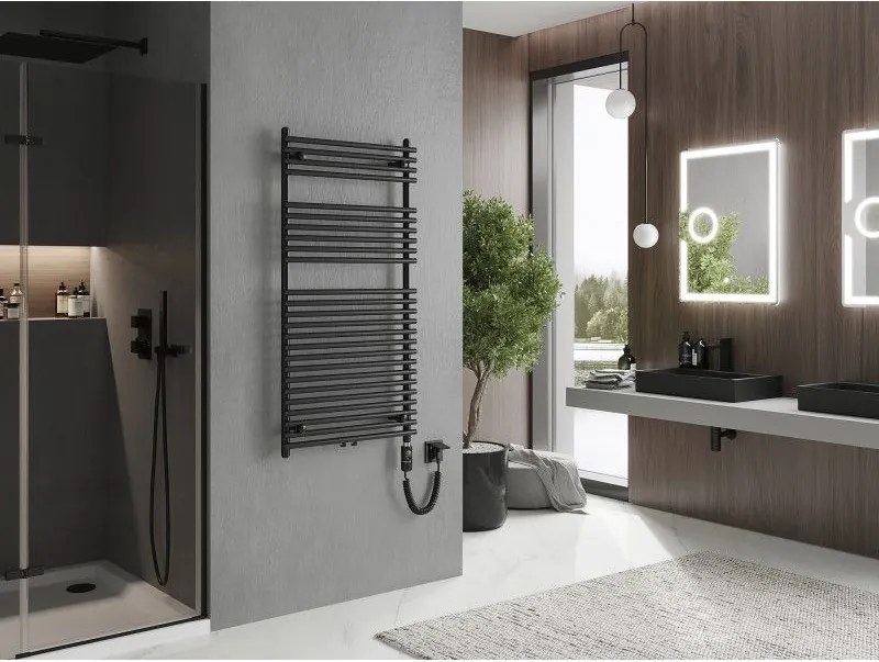 Mexen Sol, elektrické topné těleso 1200x600 mm + topná tyč 900 W, černá, W125-1200-600-2900-70