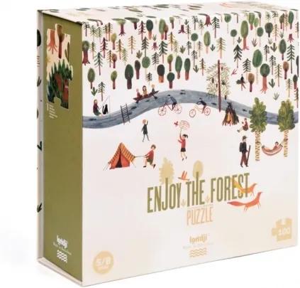 Dětské puzzle les, 100 dílků