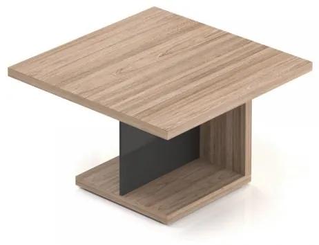 Jednací stůl Lineart 120 x 120 cm / Světlý jilm a antracit