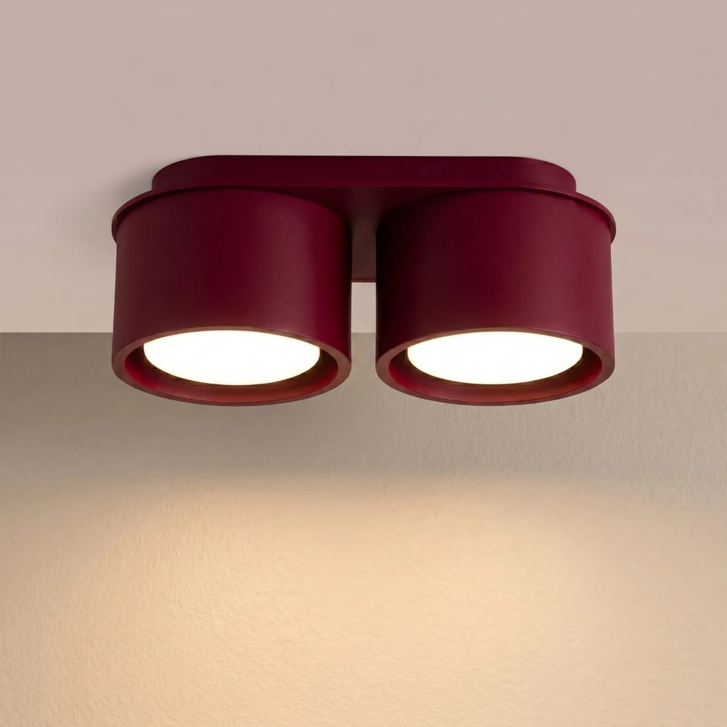 Sollux Lighting Stropní svítidlo MODO 2 bordó GX53