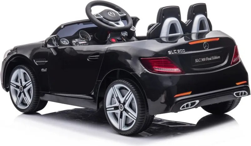 LEAN CARS Elektrické autíčko Mercedes SLC 300 LED MP3 černé