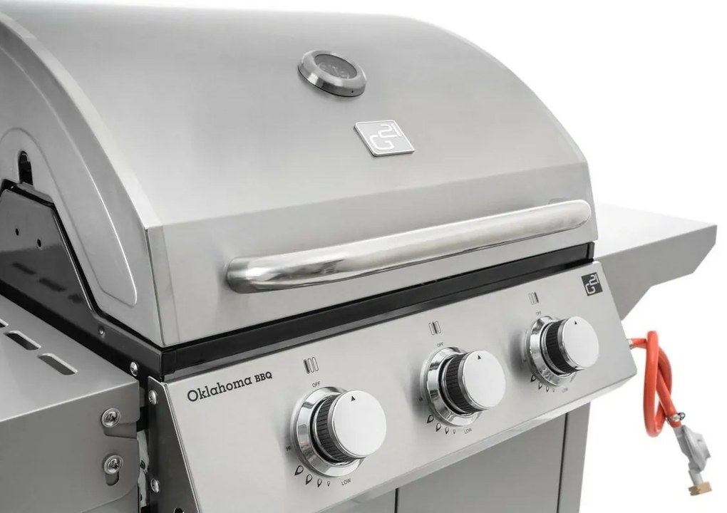 Plynový gril G21 Oklahoma BBQ Premium Line 3 hořáky + zdarma redukční ventil