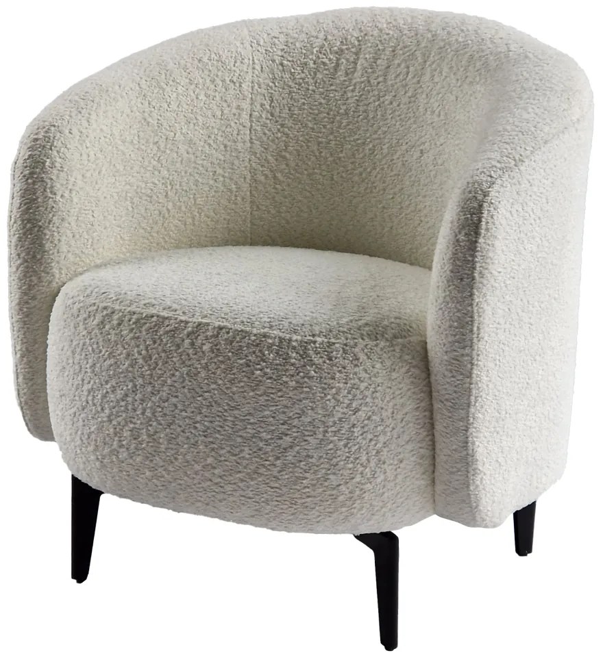 Kondela Křeslo, bílá/černá, PRESO