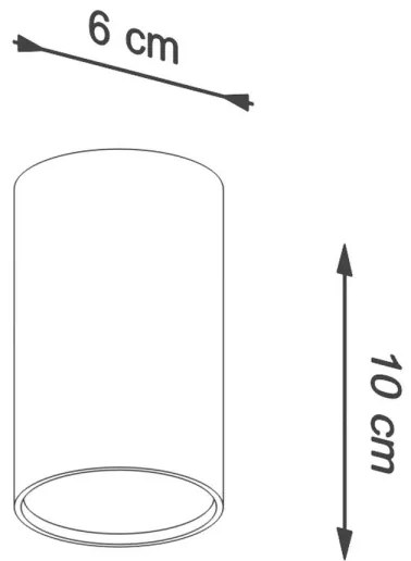 Sollux SL.1000 - Bodové svítidlo LAGOS 1xGU10/10W/230V 10 cm černá