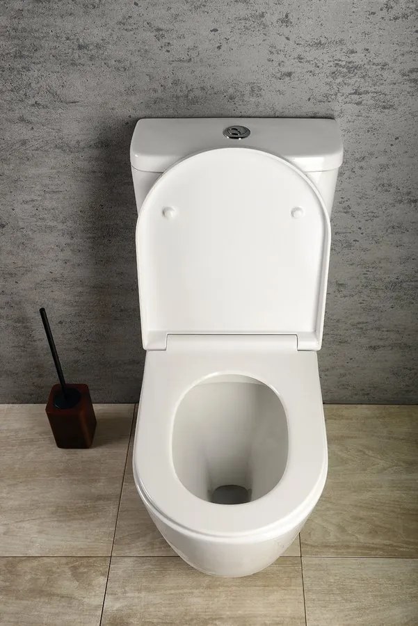 Sapho Sapho, TURKU RIMLESS WC kombi mísa zvýšená, sp./zad.odpad