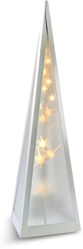 SOLIGHT LED vánoční pyramida, otáčecí, 3D efekt světla, 45cm, 230V, teplá bílá