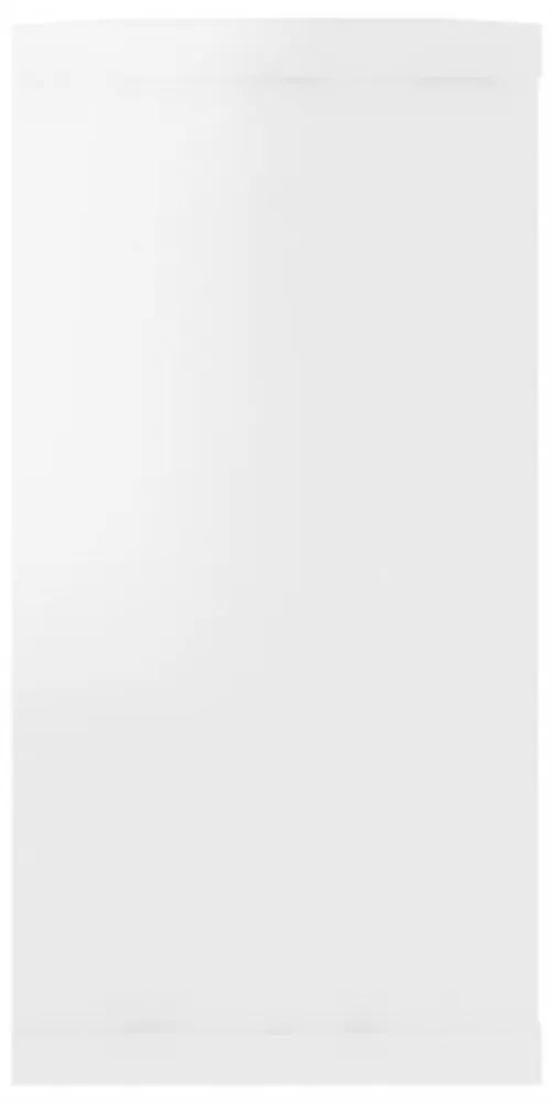 Petromila Nástěnné krychlové police 4 ks bílé 100x15x30 cm dřevotříska
