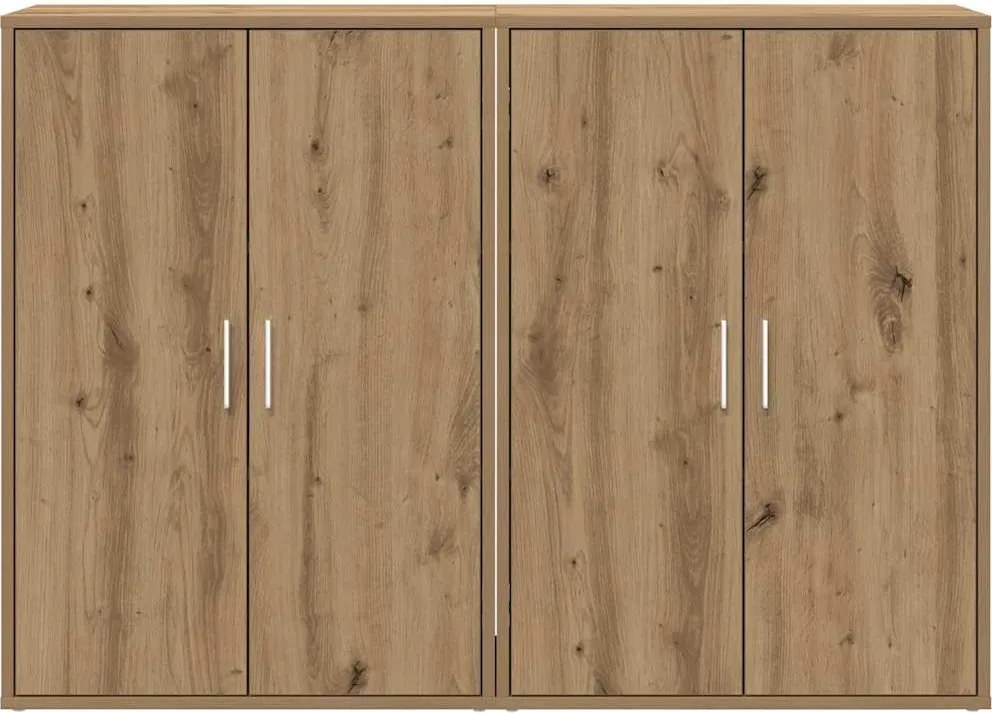 Servírovací skříň 2 ks Artisanový dub 60 x 31 x 84 cm 3334303