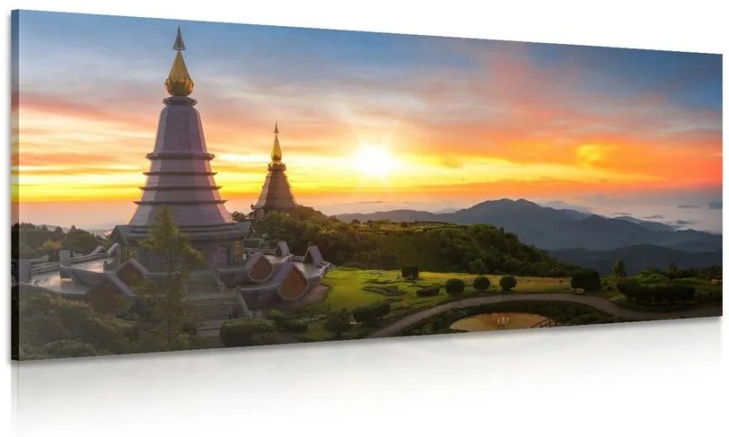 Obraz ranní východ slunce nad Thajskem Varianta: 100x50