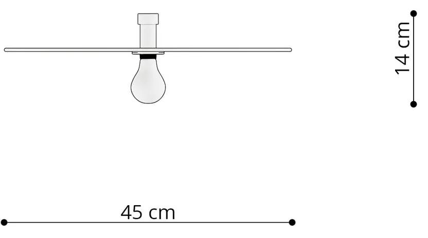 Nástěnné svítidlo / Stropní svítidlo SIRKEL 45 černé