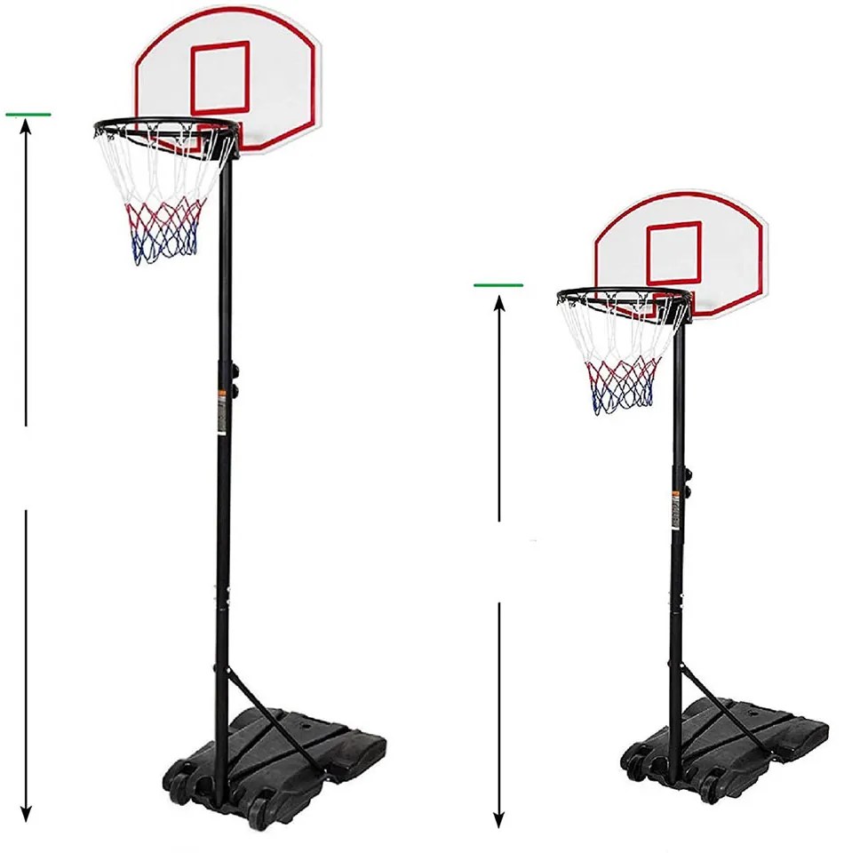 Mobilní basketbalový koš s nastavitelnou výškou