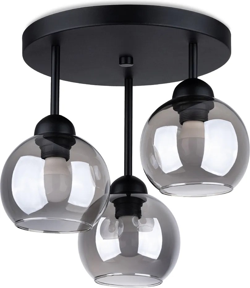 Sollux Lighting Lustr ALINO 3 černý