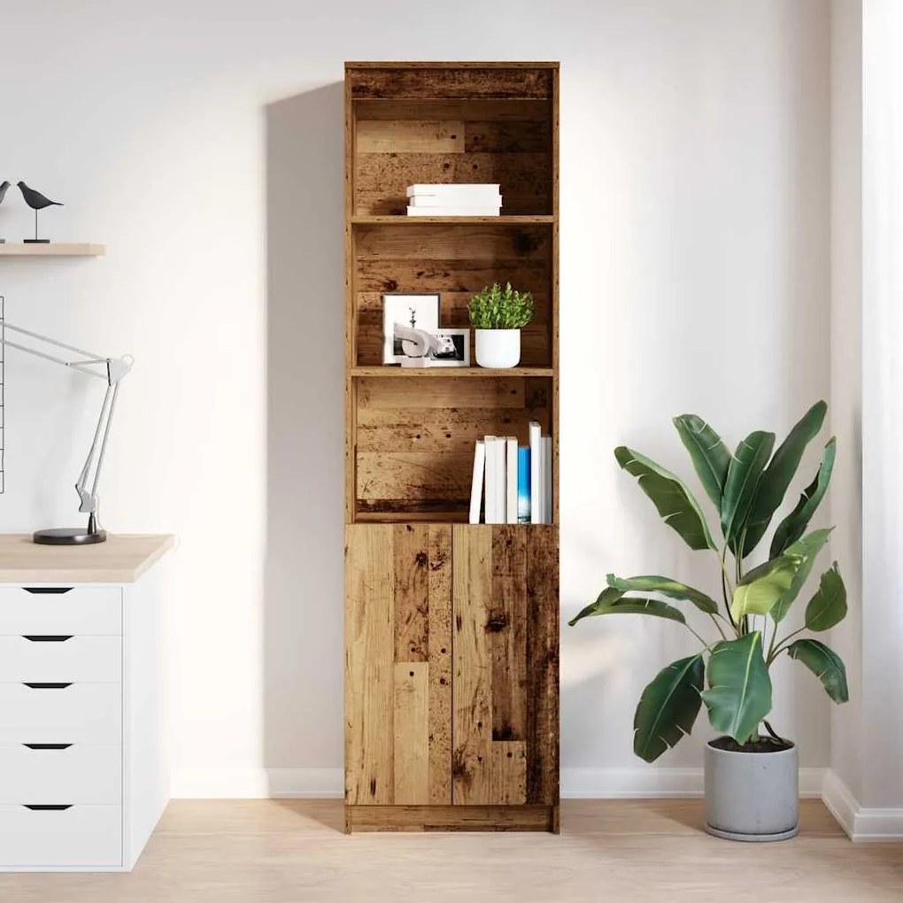 Vysoká deska Staré dřevo 50x35x180 cm Dřevěná konstrukce 3328469
