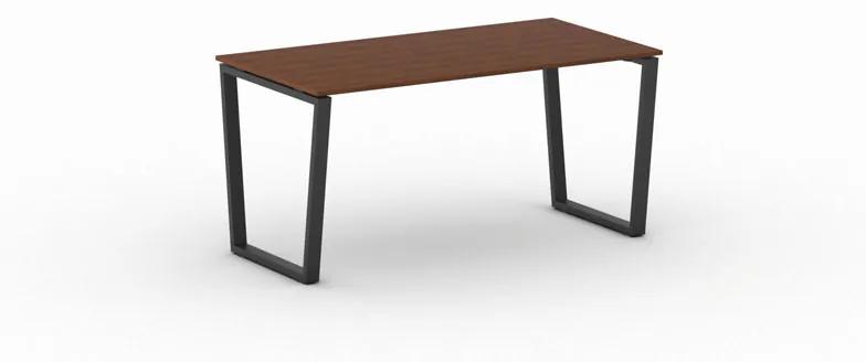 B2B Partner Kancelářský stůl PRIMO IMPRESS, černá podnož, 1600 x 800 mm, třešeň