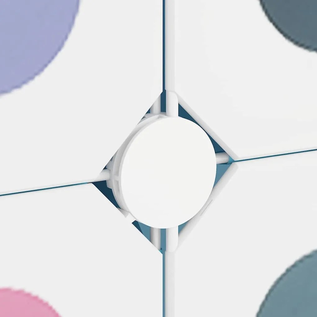 Dětská modulární skříň s 15 úložnými boxy modrá PP 340576