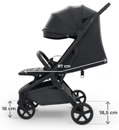 KINDERKRAFT SELECT - Sportovní kočárek NUBI 3 Midnight Black