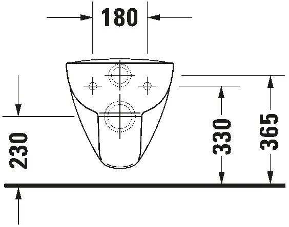 Duravit 25700920002 - Závěsné Rimless WC D-CODE keramika/lesklá bílá
