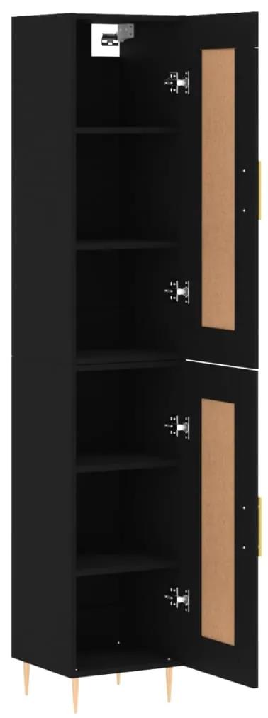 Skříň highboard černá 34,5 x 34 x 180 cm kompozitní dřevo,  3200442