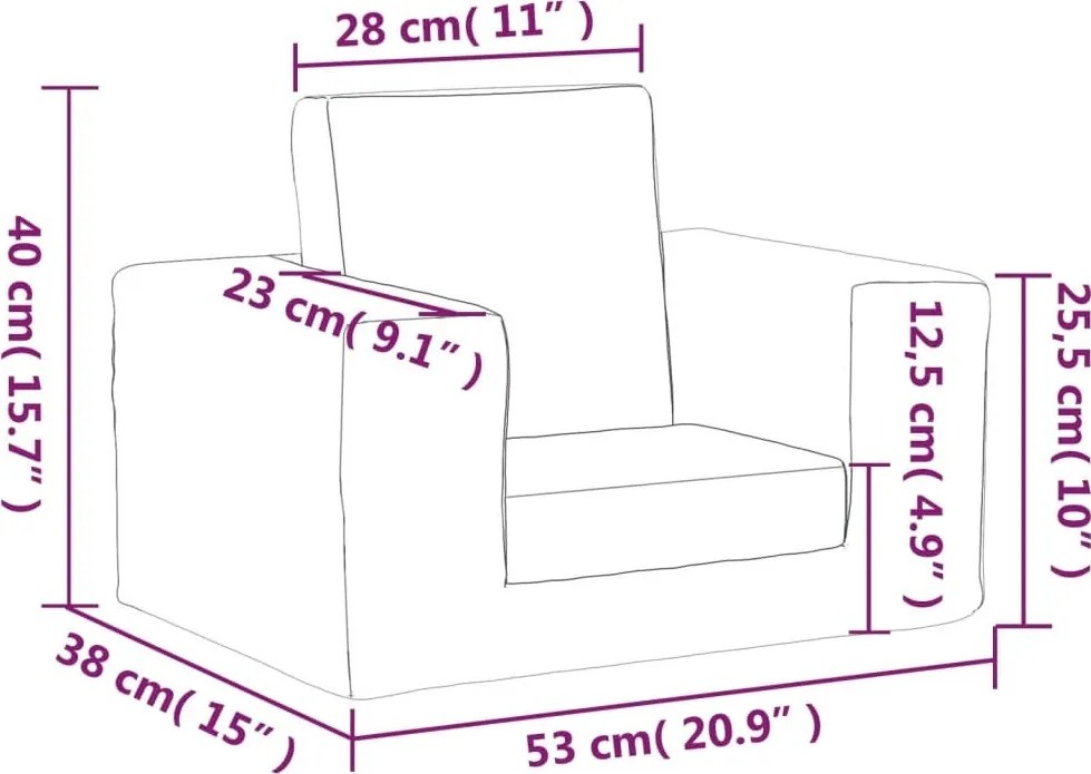 vidaXL Dětská rozkládací pohovka měkký plyš [341822] Barva: antracitová