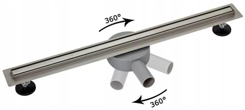 BPS-koupelny Sprchový odtokový žlab DL03 HYD-6133 100 cm, zlatý kartáčovaný