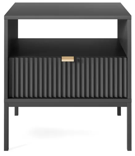 Noční stolek NOVA, 54x56x39, černá