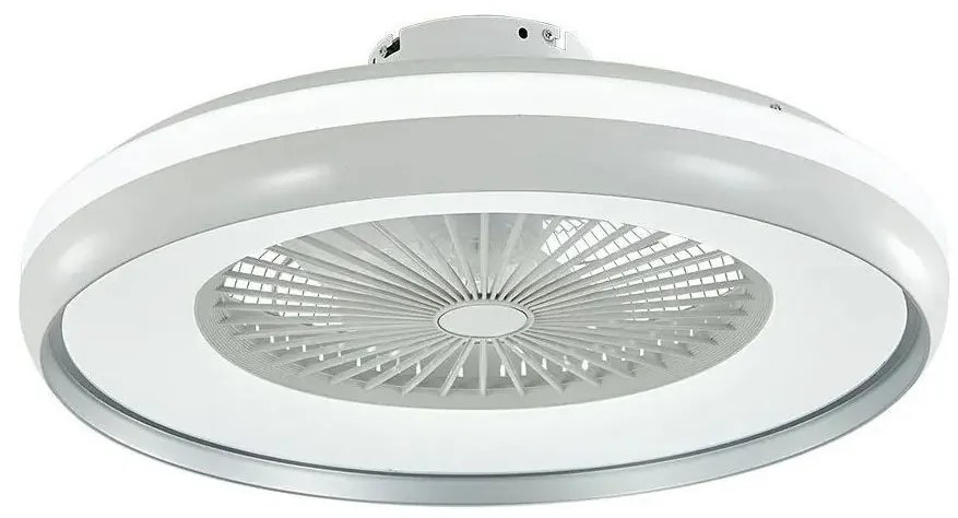 LED Stropní svítidlo s ventilátorem LED/45W/230V 3000/4000/6500K šedá