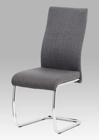 Jídelní židle látková v barvě šedá DCL-450 GREY2