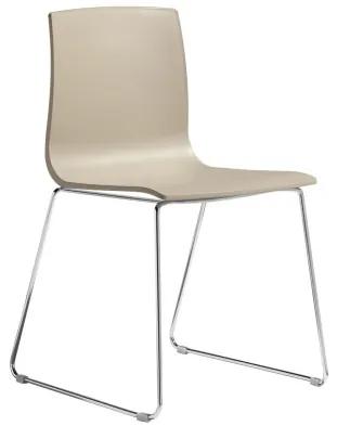 Scab Plastová židle ALICE sledge Barva kostry antracitová kostra Barva plastu Scab Nehořlavá lněná  2677