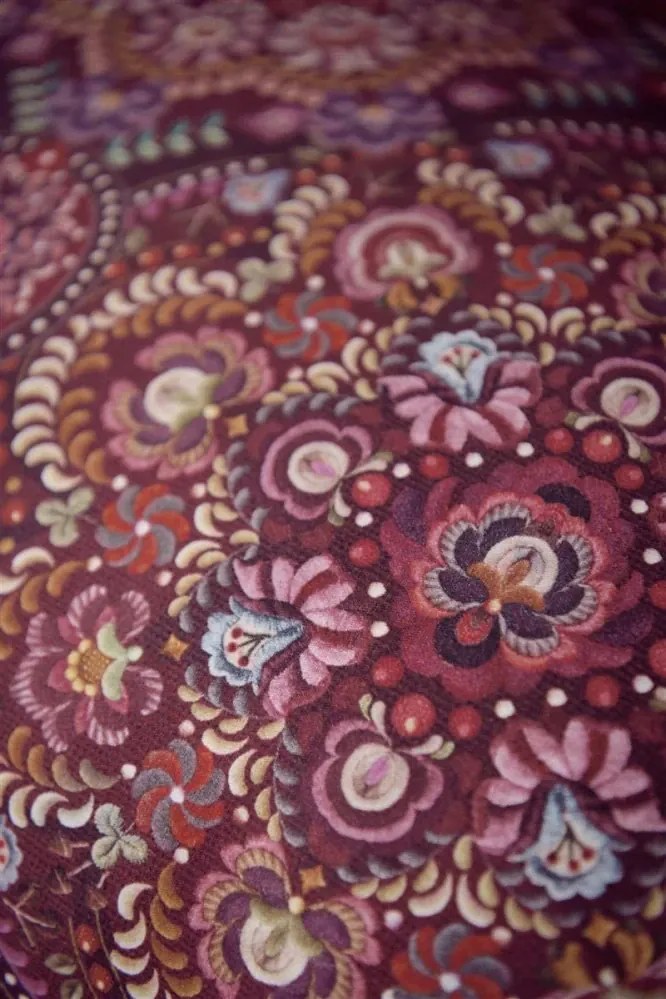 Pip Studio povlečení z broušeného kepru ( Twill ) Mosaico červené 200x200 + 2 x 70x90 cm (Luxusní povlečení z materiálu brushed twill)
