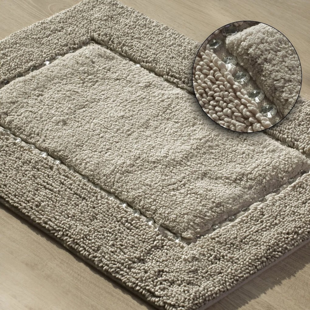 PŘEDLOŽKA DO KOUPELNY CHIC 60X90 CM BÉŽOVÁ