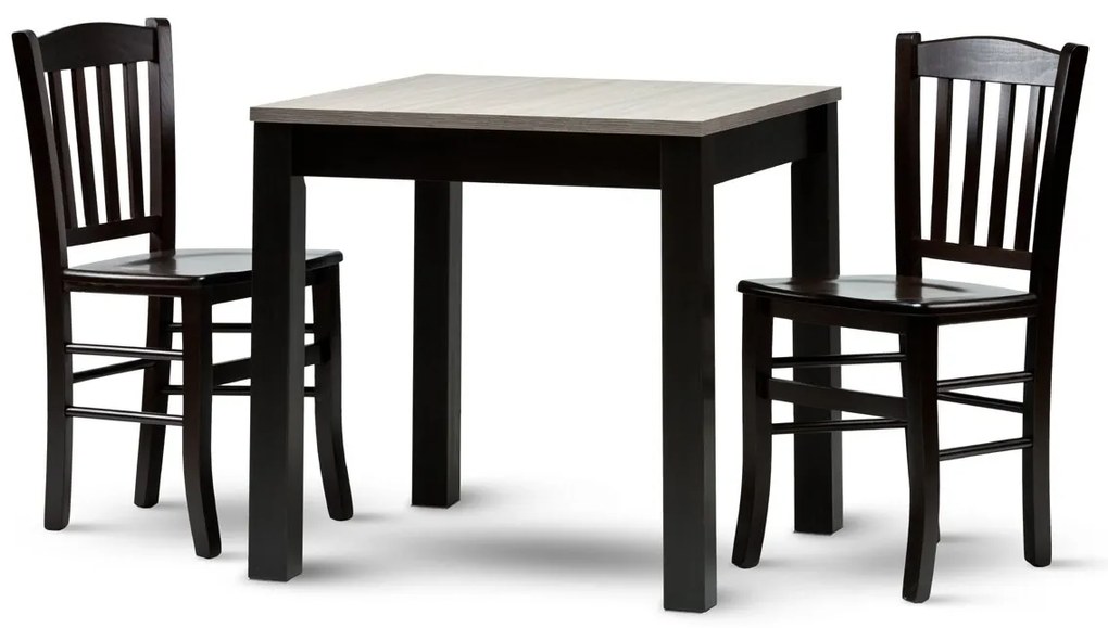 Stima Jídelní stůl CASA Mia variant | Délka stolu: 120,Odstín: dub halifax tabákový-bílá,Rozklad: Bez rozkladu