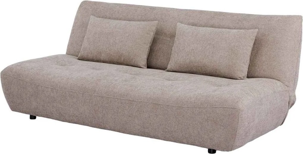 Designová rozkládací pohovka Litonya 200 cm šedo-hnědá