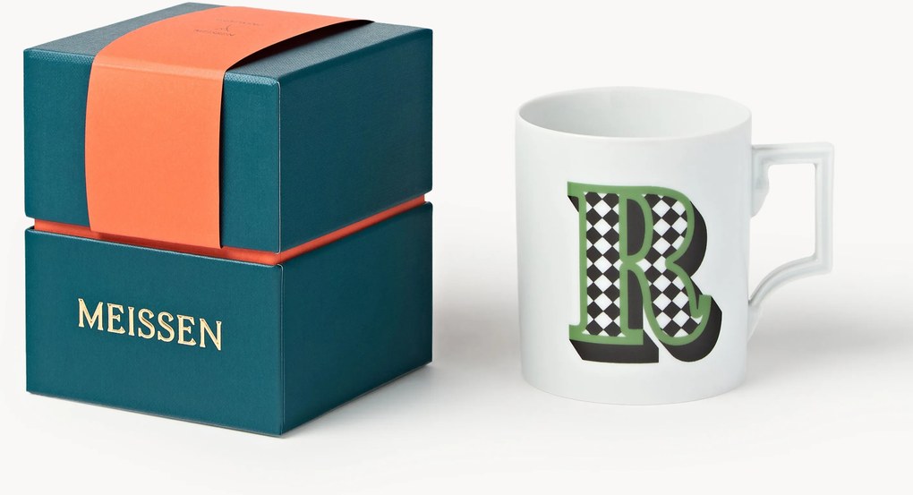 Westwing x MEISSEN, ručně vyrobený hrnek Initials's dekorací Motif