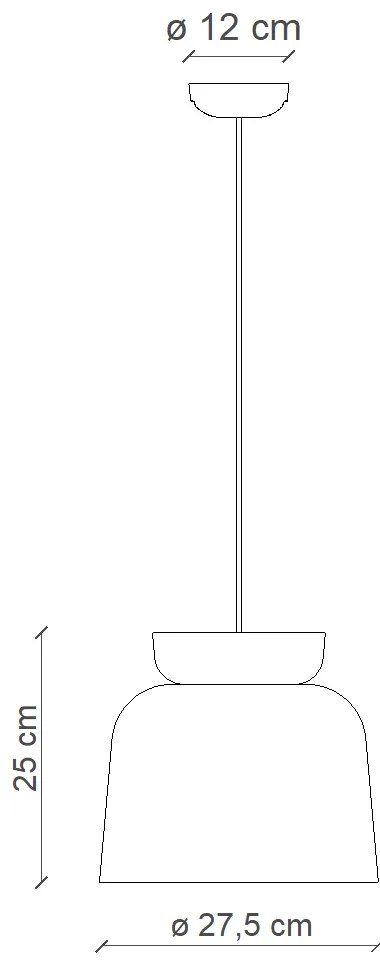 Ferroluce Závěsné svítidlo CORCOVADO, ∅ 27,5 cm, 1xE27 Barva: Žluto-modrá
