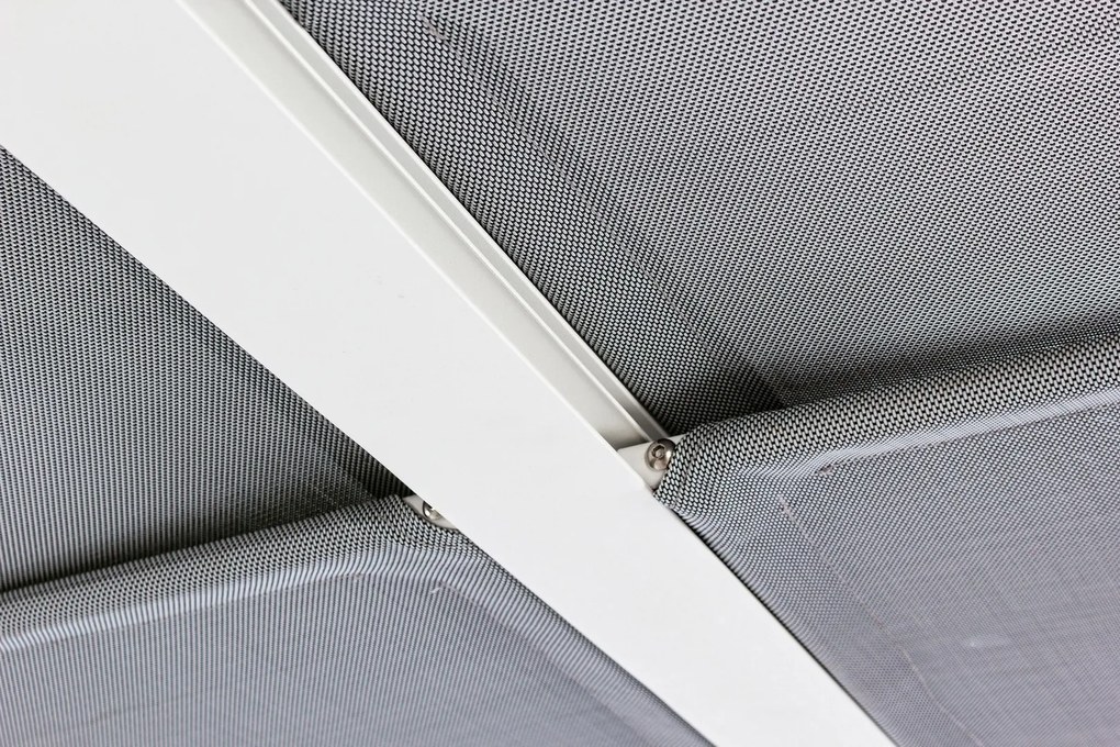 BIZZOTTO Hliníková pergola NOAH se stínící látkou bílá 0795444