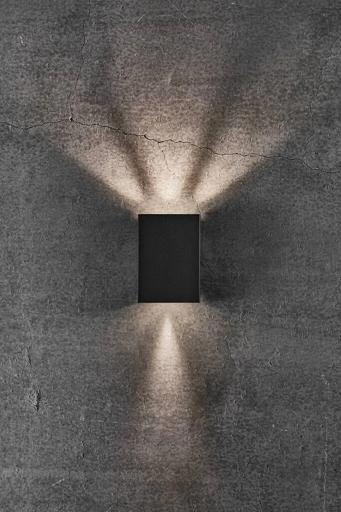 NOR 2019041003 Venkovní nástěnné svítidlo Fold 10 2x3,5W LED černá čirá - NORDLUX