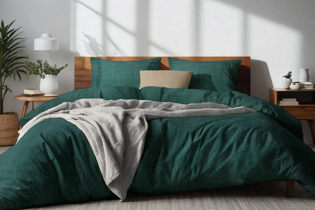 Mušelínové povlečení Malachite Velikost: 140 x 220 + 70 x 90