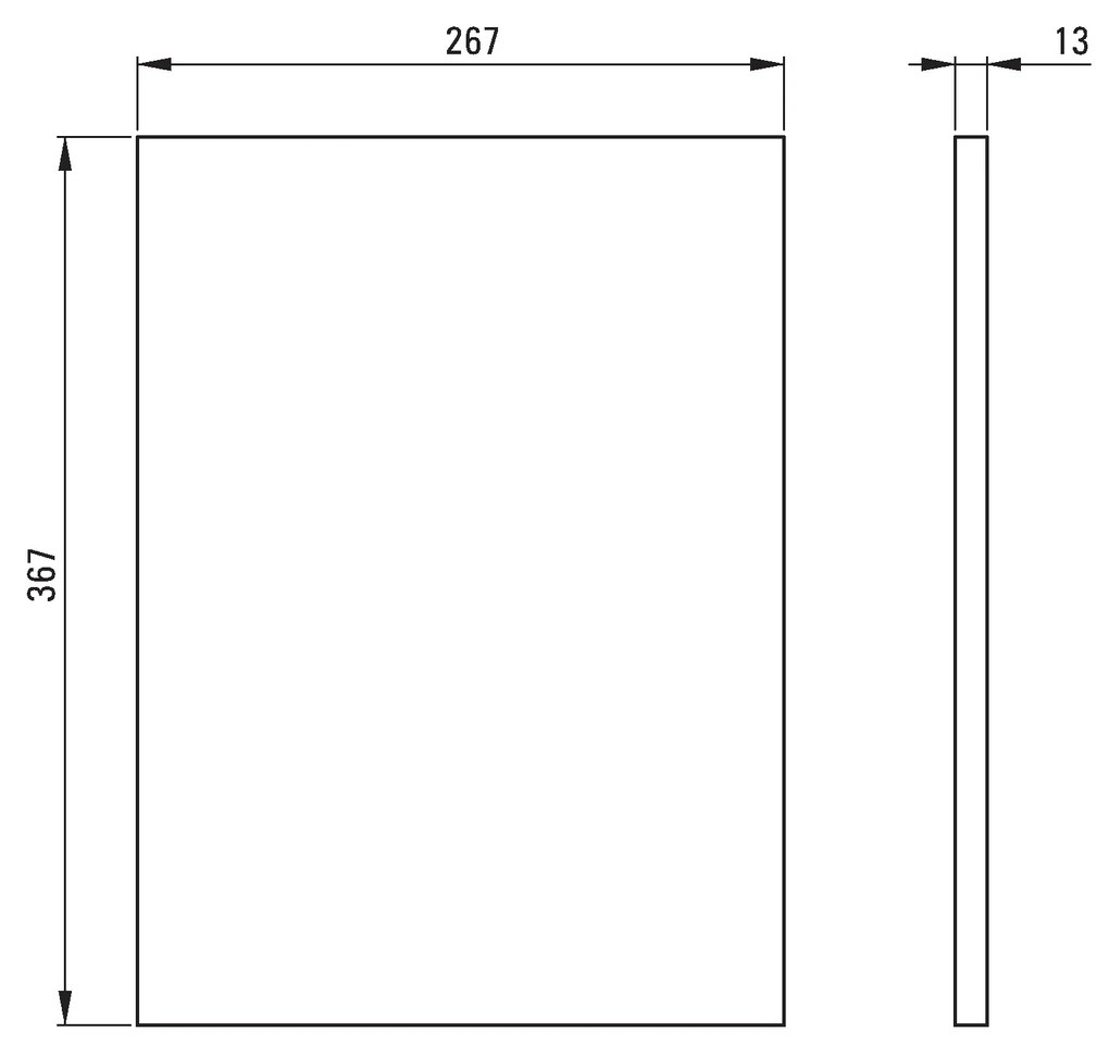 Deante Correo, pultová kamenná police 367x267 mm, černá, CBL_N30B