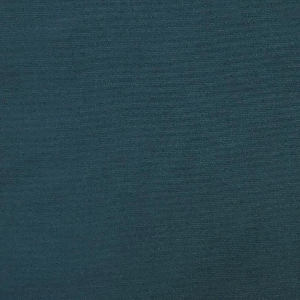 Podnožka modrá 60x60x36 cm samet