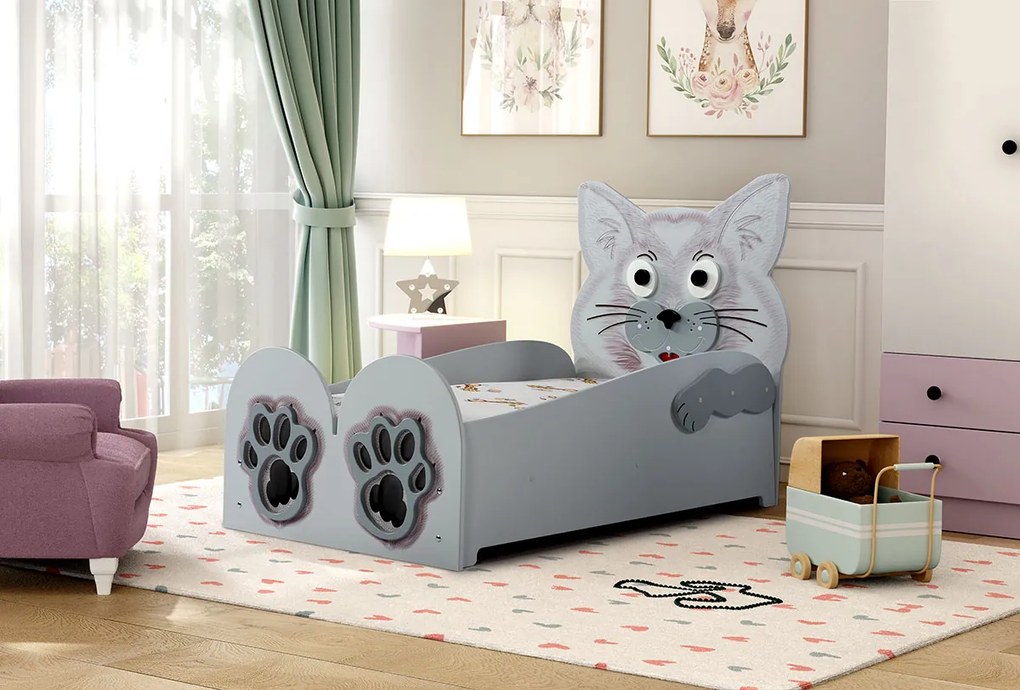 Dětská postel Kočka 160x80