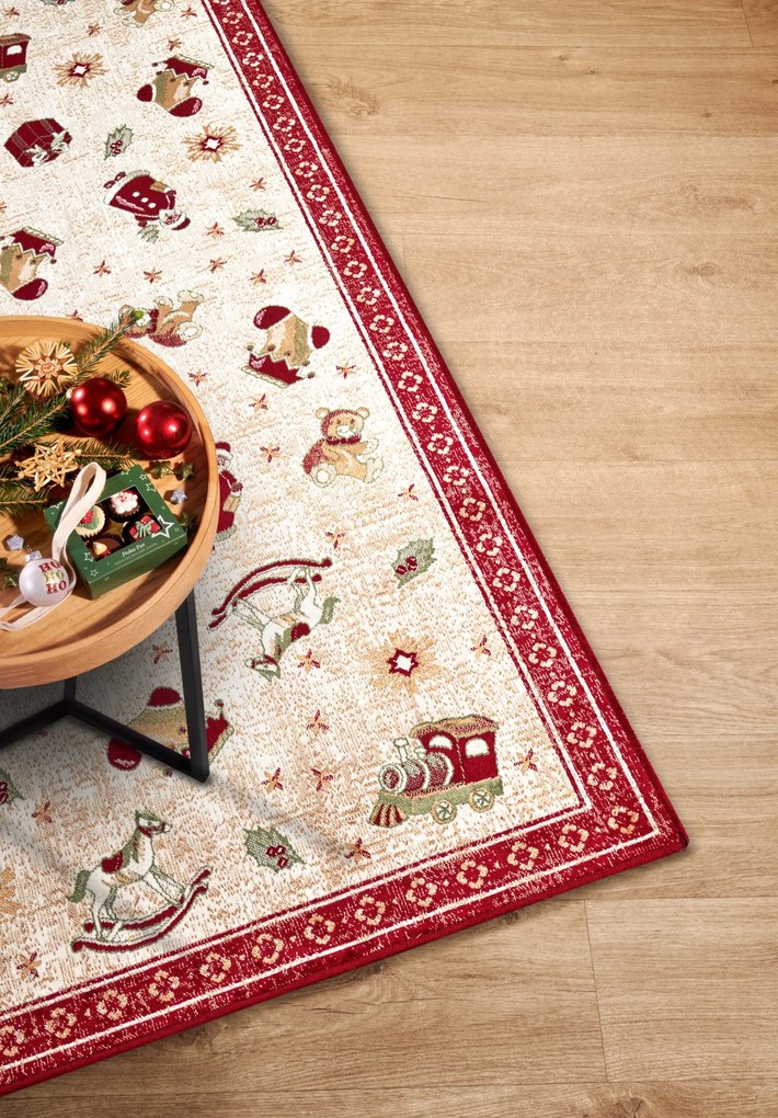 Villeroy & Boch Koberec běhoun Toy's delight se střiženým vlasem 106217 Red, Multicolor, 80x200, červená, obývací pokoj