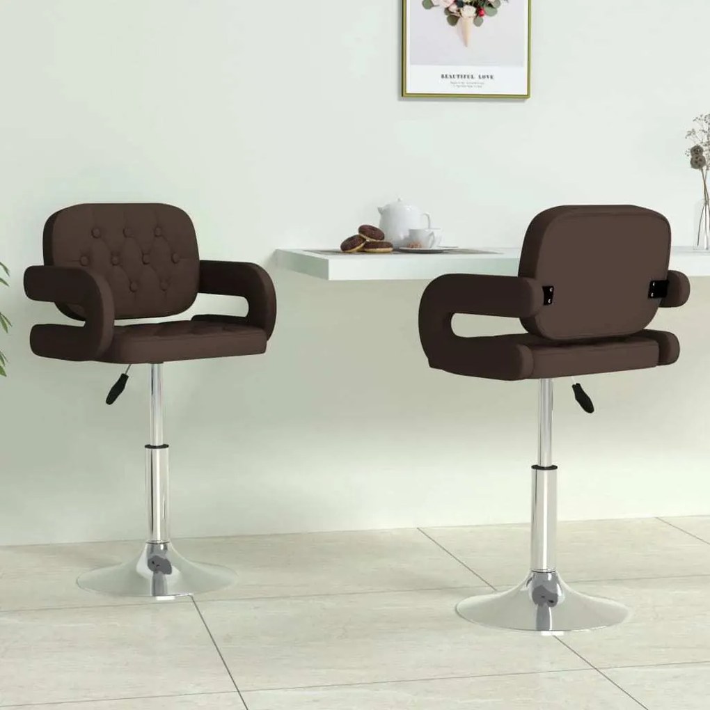 vidaXL Otočné jídelní židle 2 ks umělá kůže [335560] Barva: Černá